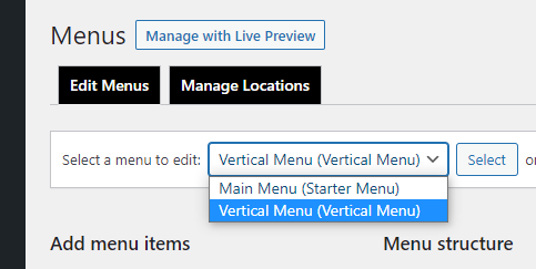 Sample Page using Vertical Menu – Master Subsite